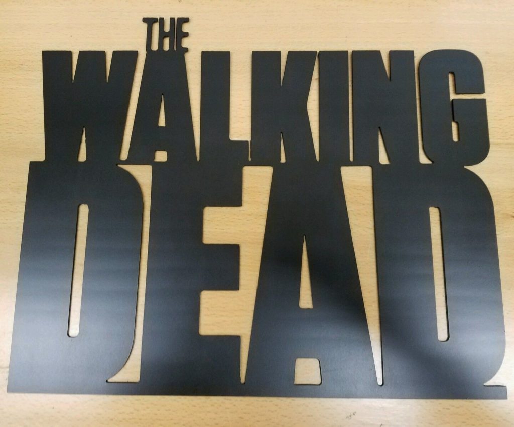 The Walking Dead sign metal wall art plasma cut decor zombies gift idea ...