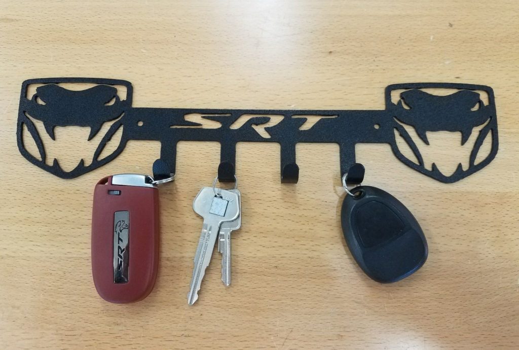 Viper srt key fob holder metal wall art plasma cut decor sign chain ...