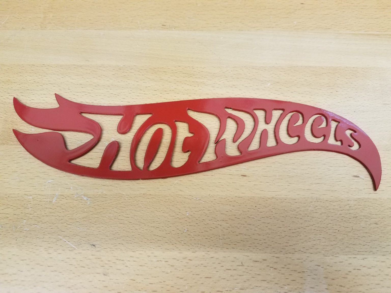 Hot Wheels metal wall art plasma cut decor sign - Gas Pro Shop ...