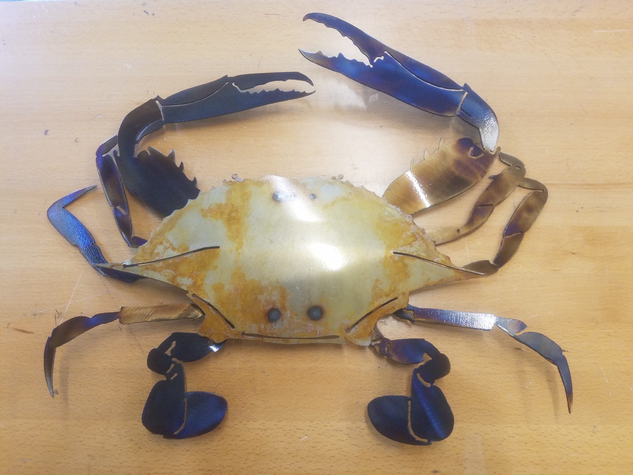Rusty Blue Crab 2 piece design - Gas Pro Shop & Fabrication