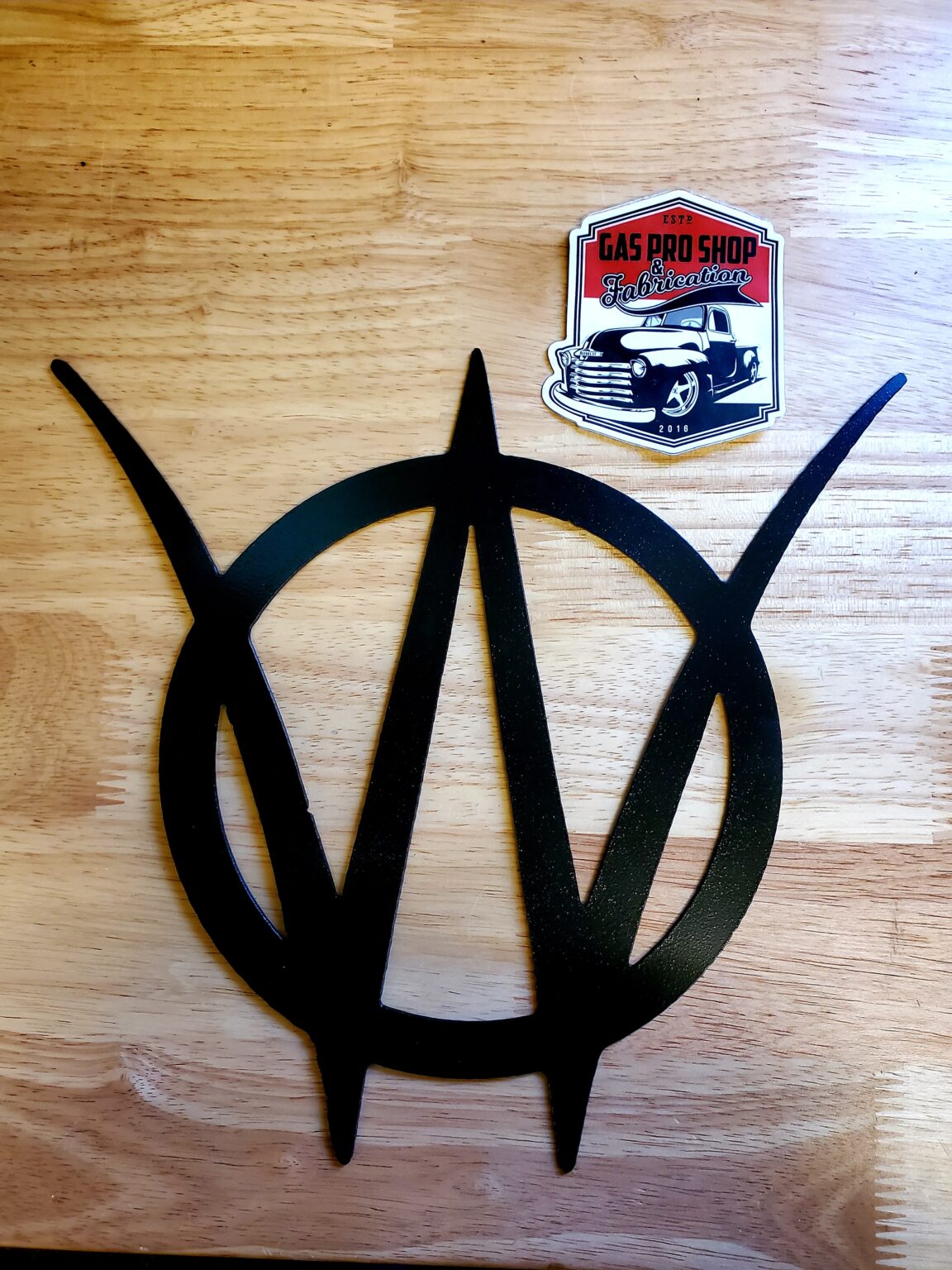 Willys Overland logo metal art - Gas Pro Shop & Fabrication